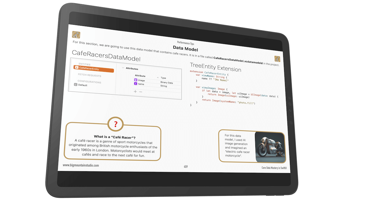 Visually learn Core Data in SwiftUI with this picture book from Big Mountain Studio